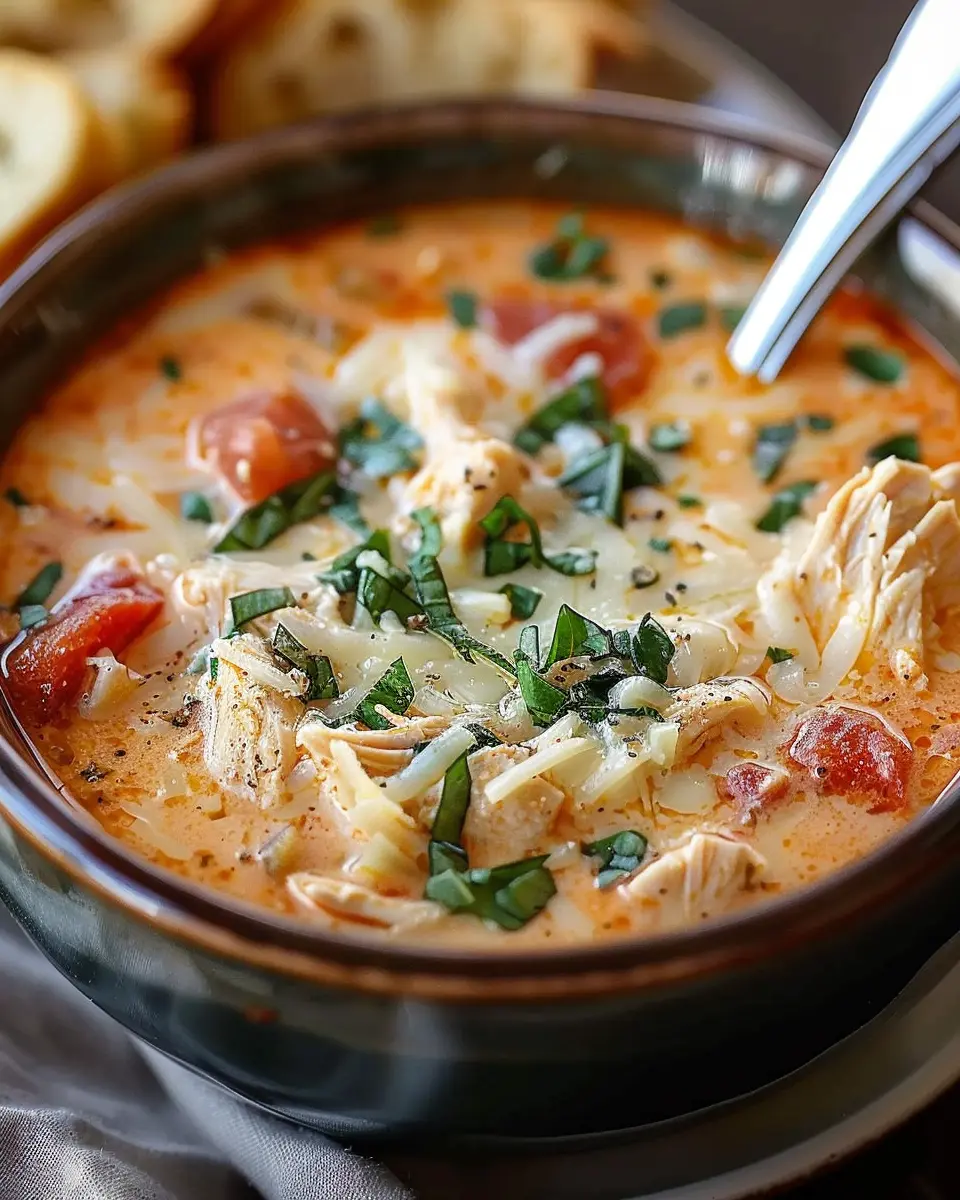 crock pot creamy chicken parmesan soup