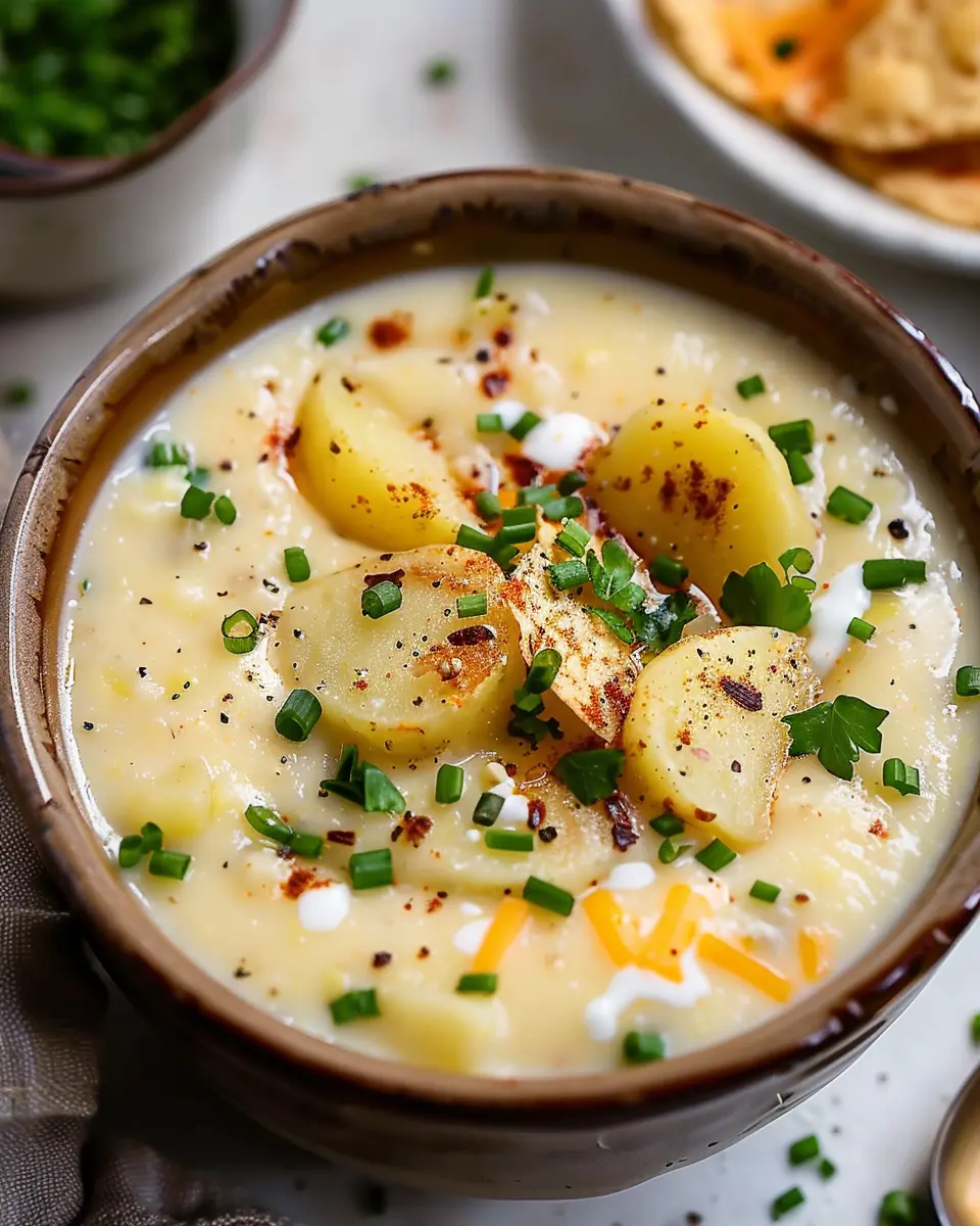 easy crockpot potato soup recipe