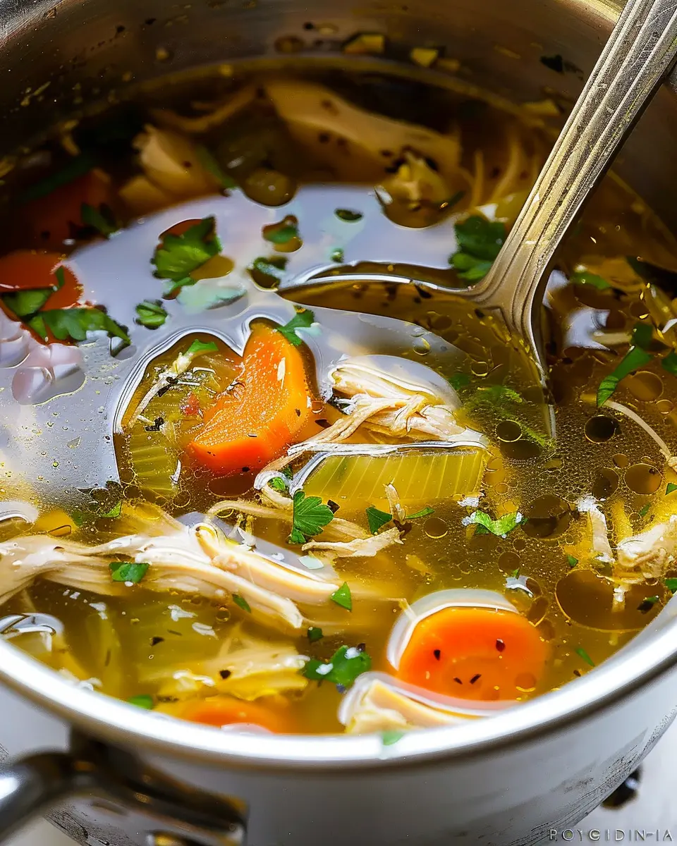 easy keto low carb chicken soup