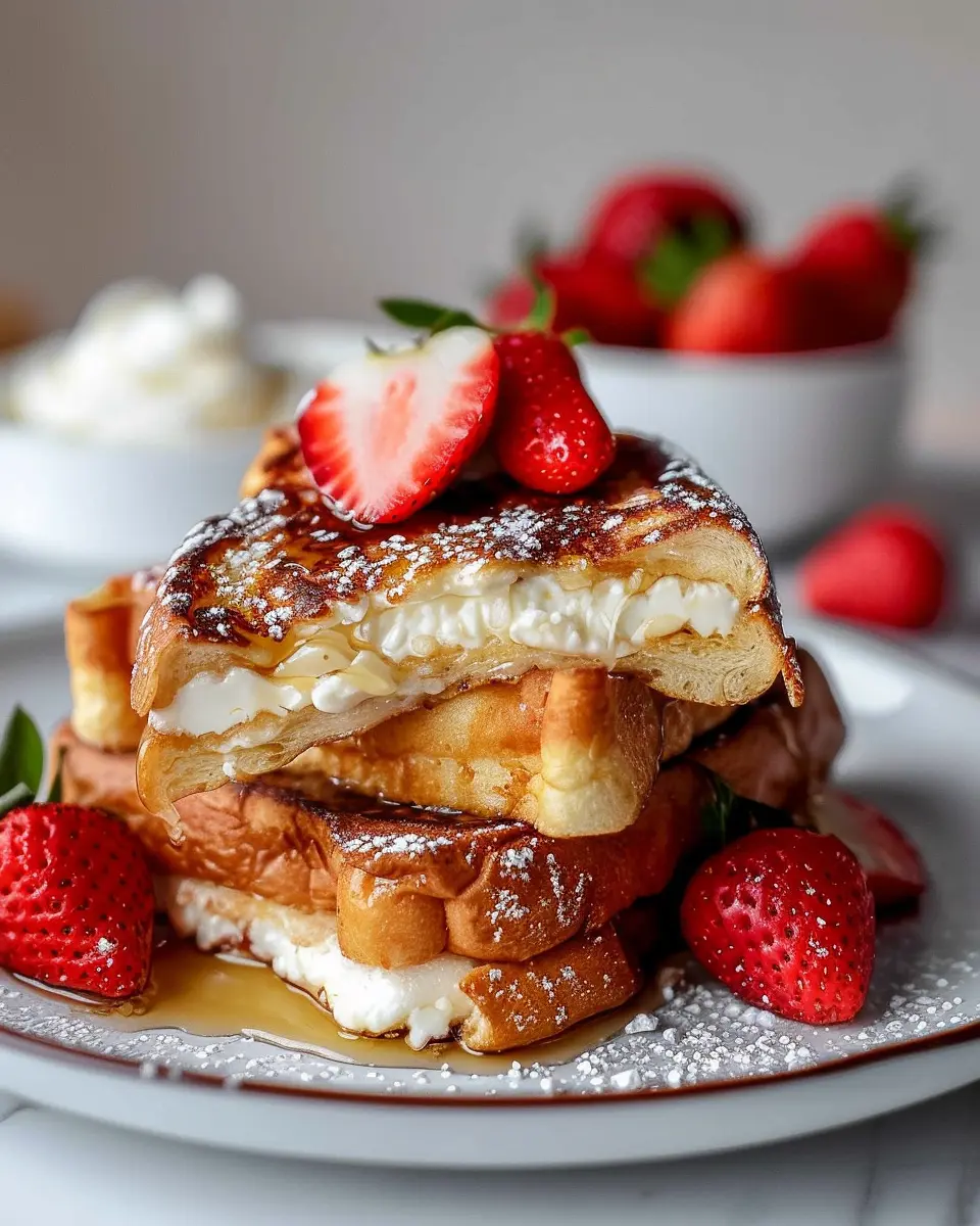 stuffed cream cheese french toast