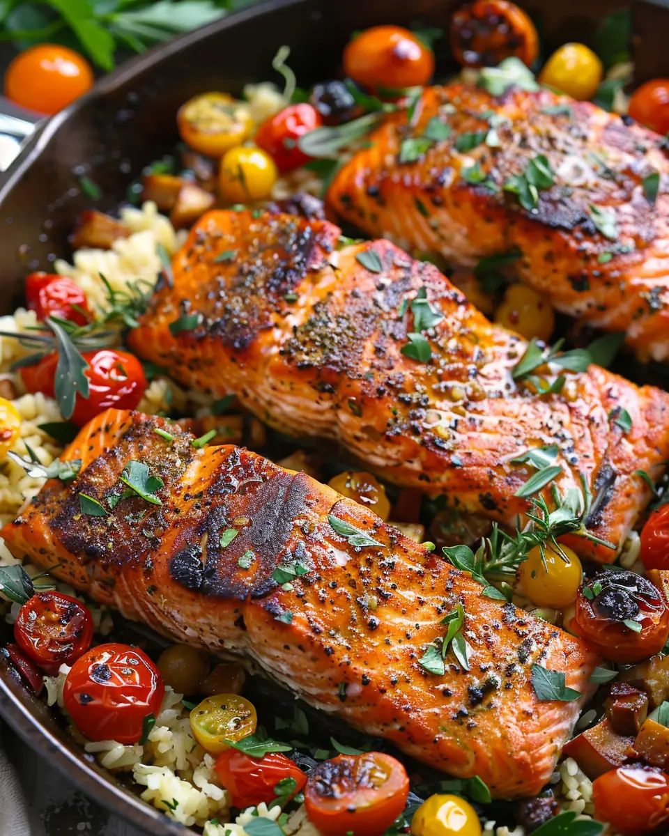 one-pan Mediterranean salmon