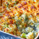 loaded cauliflower and broccoli casserole