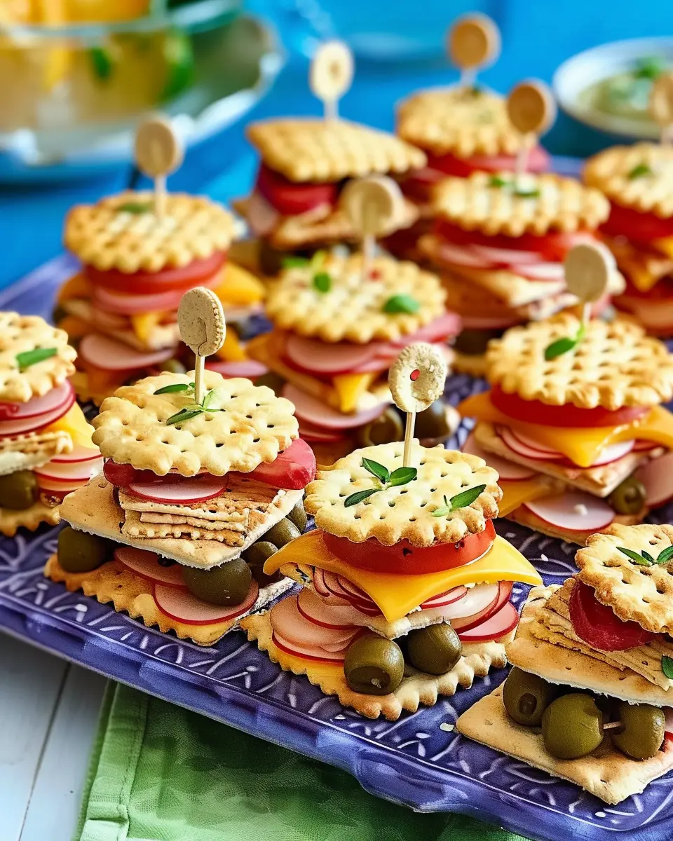 ritz cracker party sandwiches