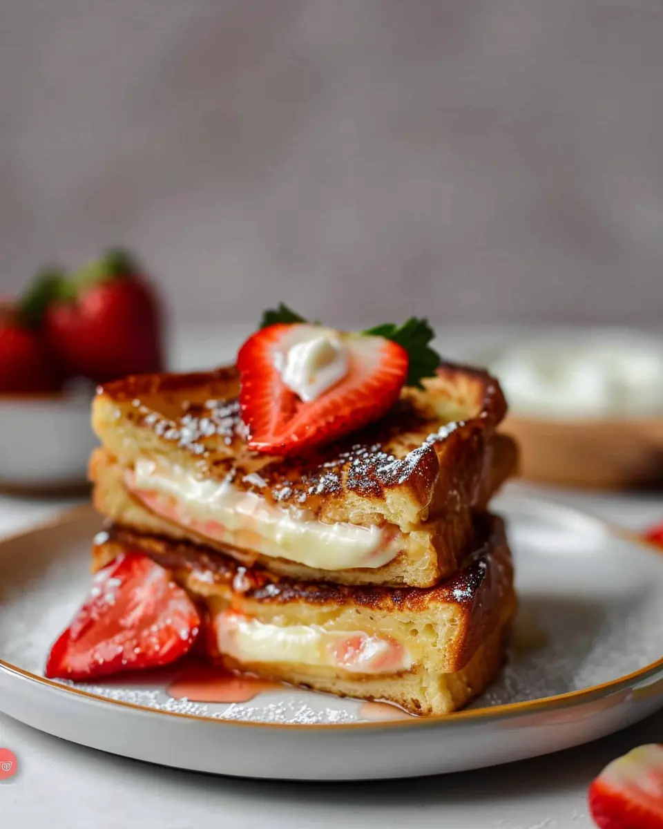 stuffed cream cheese french toast