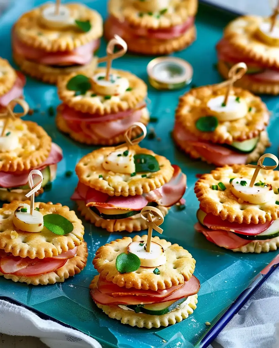 ritz cracker party sandwiches