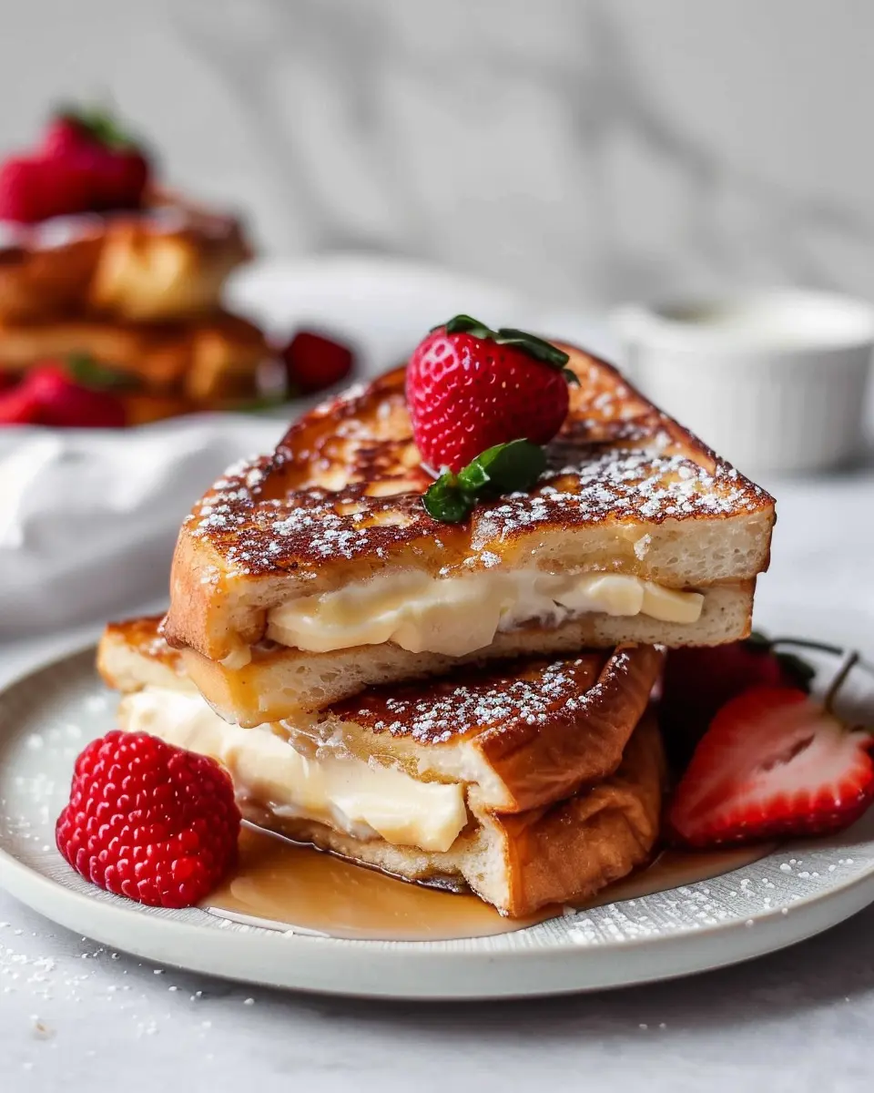 stuffed cream cheese french toast